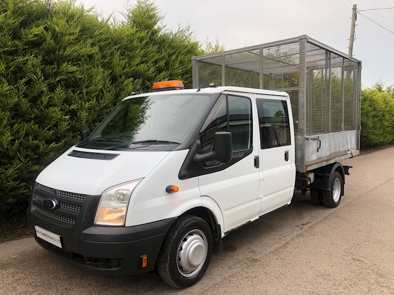 Used 2014 Ford Transit T350 2.2 125bhp DOUBLE CAB CAGED TIPPER For Sale ...