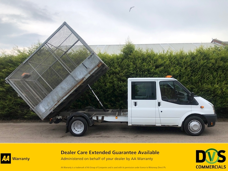 Used 2014 Ford Transit T350 2.2 125bhp DOUBLE CAB CAGED TIPPER For Sale ...