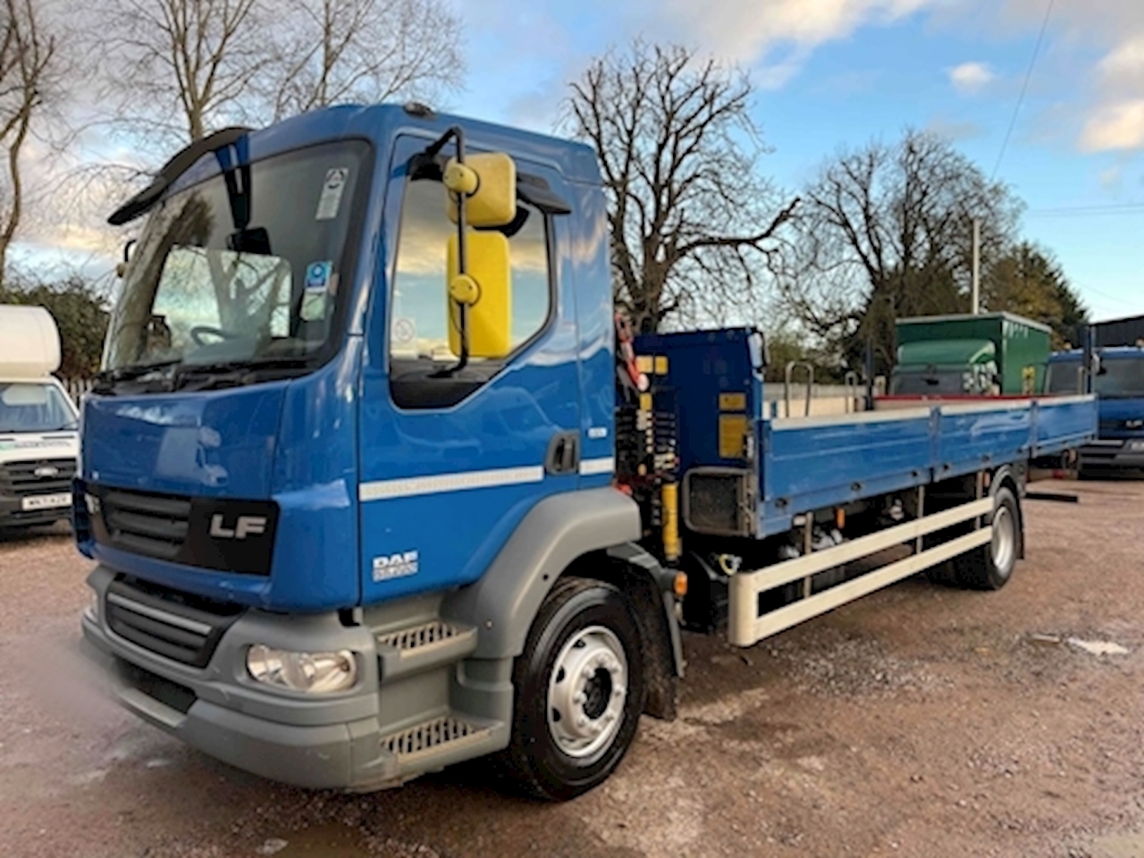 Used 2013 DAF LF 55.220 23FT DROPSIDE - FRONT MOUNTED CRANE For Sale in ...
