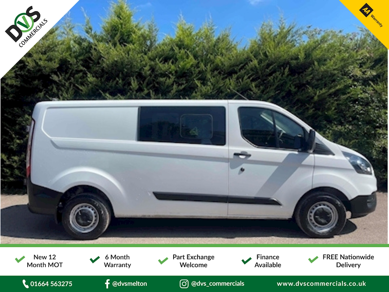 Used 2019 Ford Transit Custom 300 EcoBlue 2.0 TDCI LWB L2 H1 COMBI ...