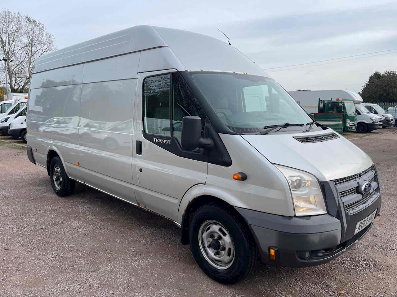 Used 2013 Ford Transit 2.2 350 TDCi XLWB JUMBO PANEL VAN SILVER For ...