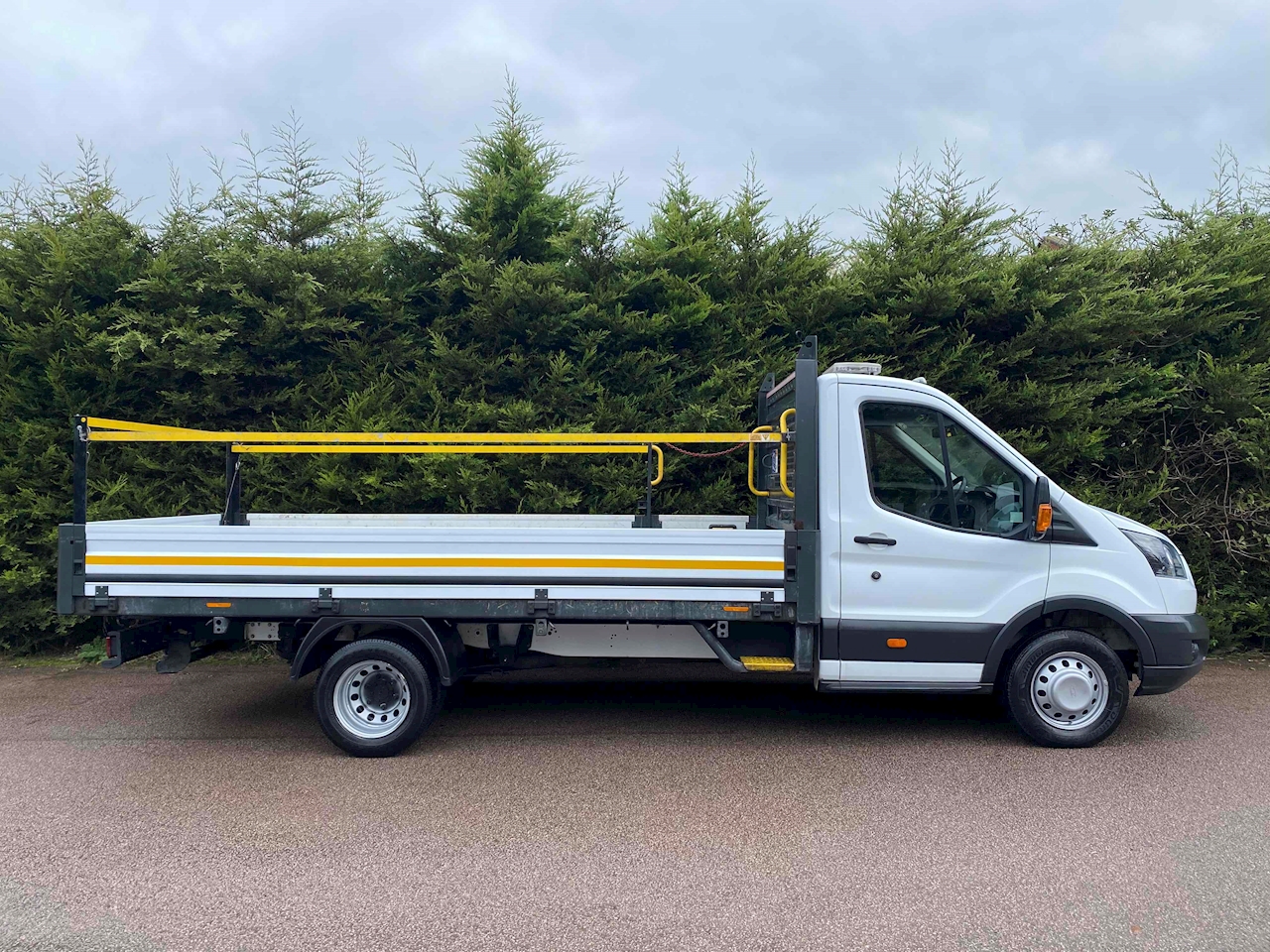 Used 2020 Ford Transit 2.0 350 EcoBlue XLWB Dropside 14ft Body White ...