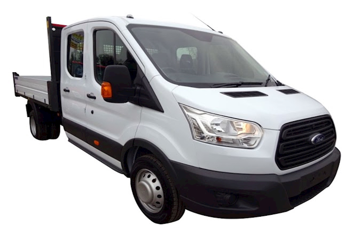 Used Ford Transit L4 2.0 TDCI 350 Double Cab Dropside 130ps 2018 | Van ...